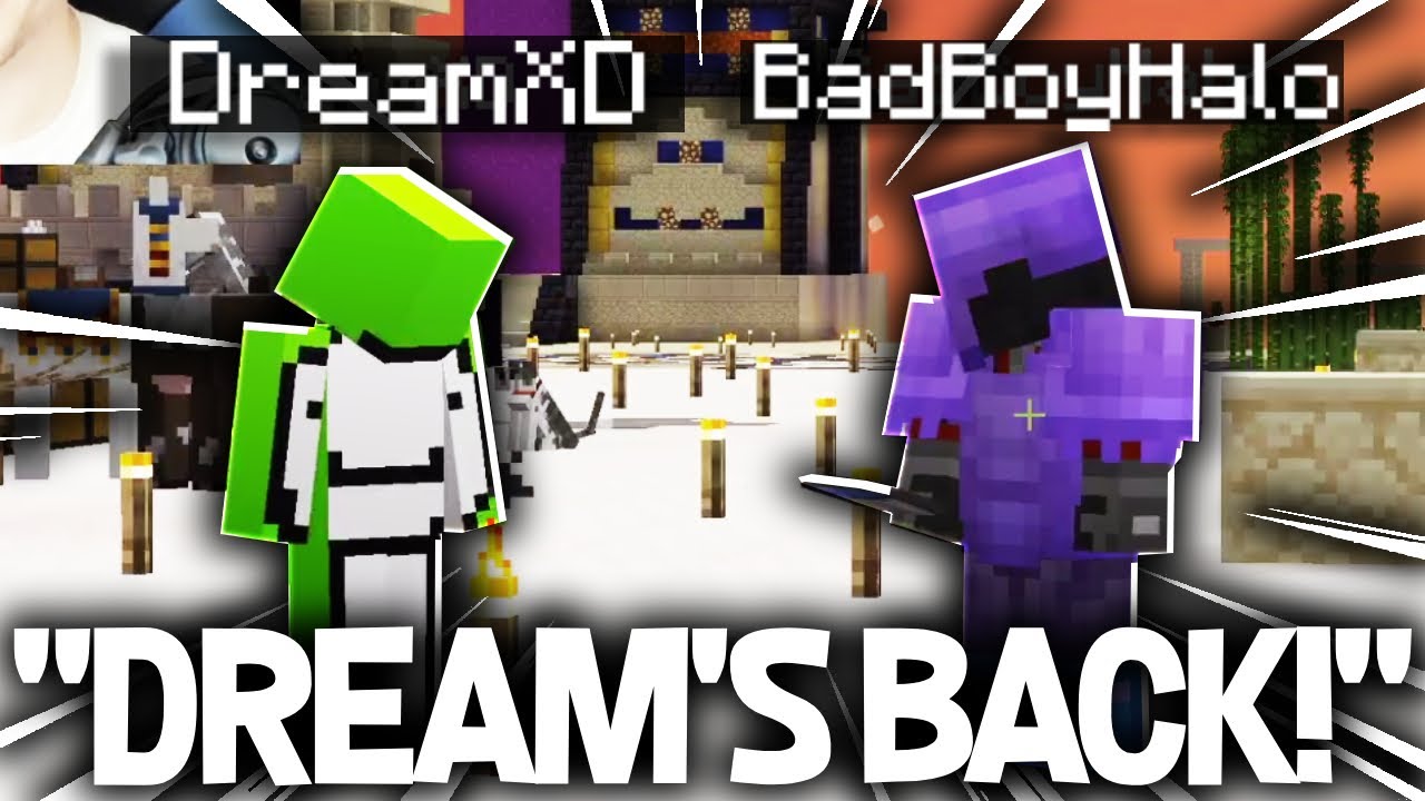 DreamXD RETURNS AND GIVES RARE ITEMS! (dream smp) - YouTube