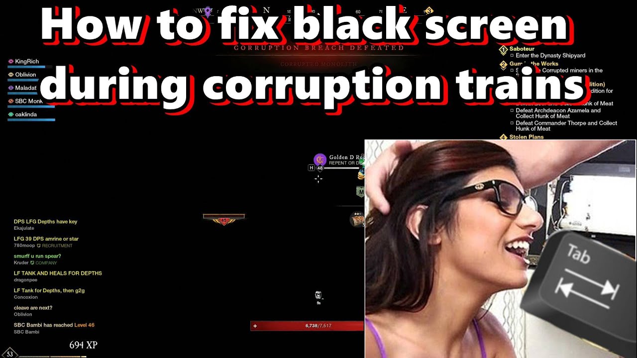 Black screen during corruption trains fix -New World- - YouTube
