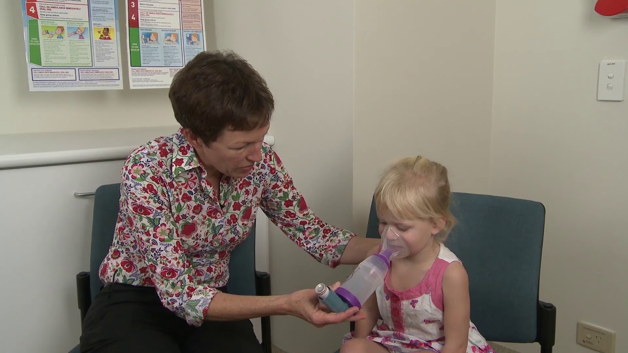 How to use a puffer and spacer attachment to deliver asthma medications ...