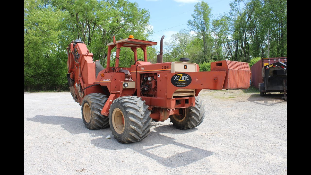 1995 Ditch Witch R100 Trencher/Rock Saw Online at Tays Realty & Auction ...