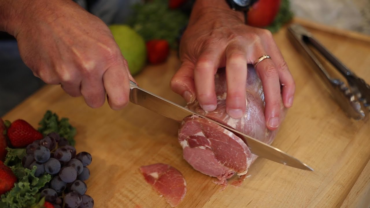 How To Prepare A Country Ham - Edwards Petite Country Ham - YouTube