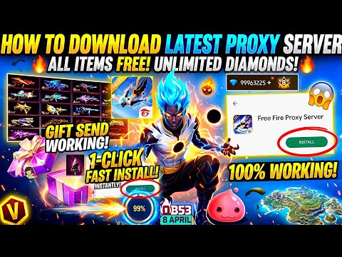HOW TO DOWNLOAD PROXY SERVER IN FREE FIRE, HOW TO USE PROXY SERVER IN FREE FIRE, VIP PROXY SERVER