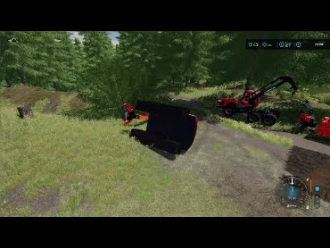 Cleaning garden project/accident with excavator/building camping ...