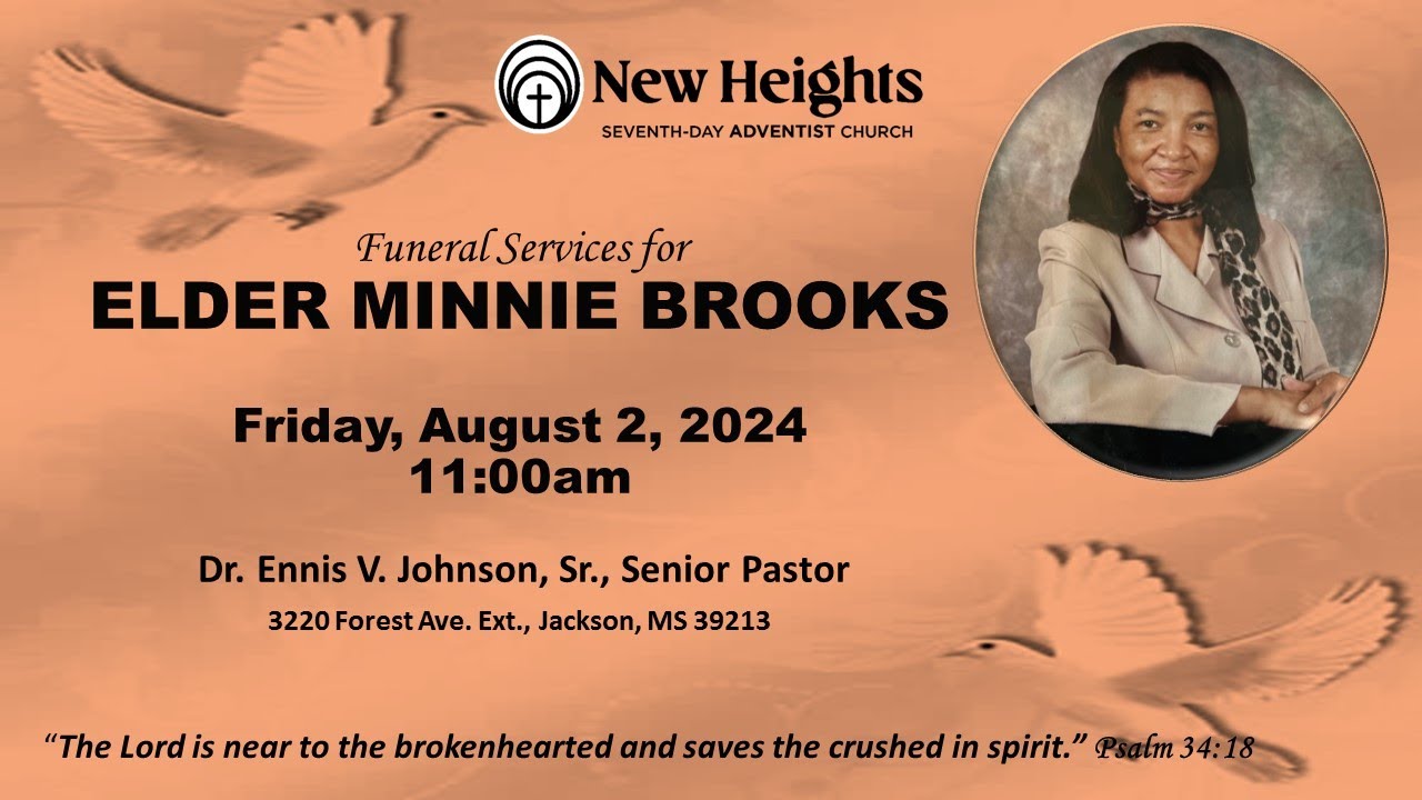 Memorial Service for Elder Minnie Brooks 8-2-2024 - YouTube