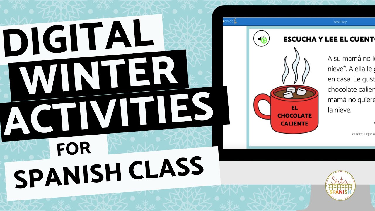 Spanish Class Digital Activities for Winter | 5 Online Activities for ...