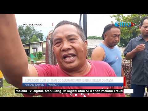 Kepergok Mencuri BH Dan CD Seseorang Pria Babak Belur Dimasa