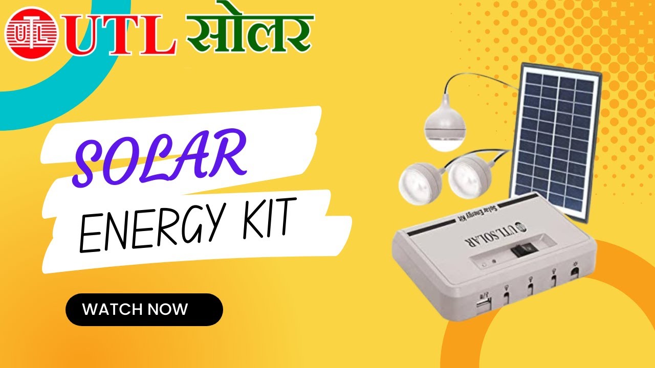 UTL Solar Energy Kit The Ultimate Solution for Portable Solar Power ...