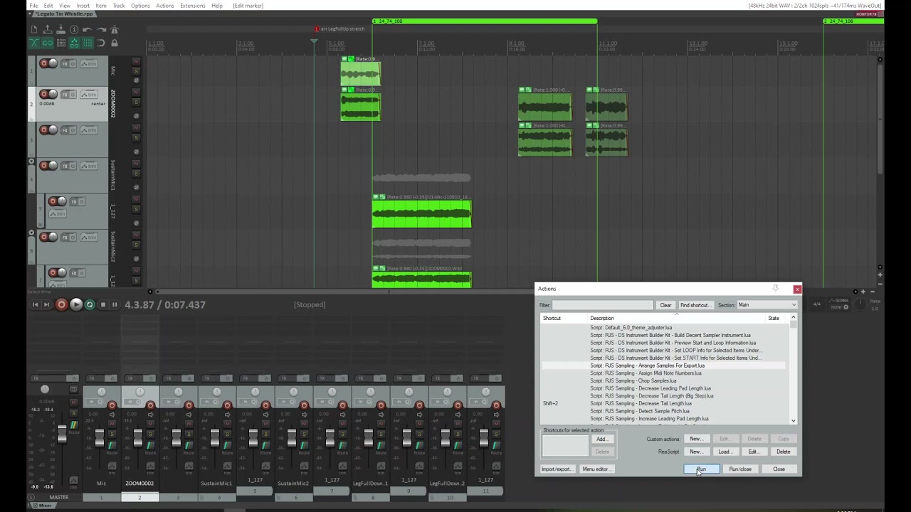 Decent Sampler Instrument Builder Kit: Creating a multi mic true legato ...