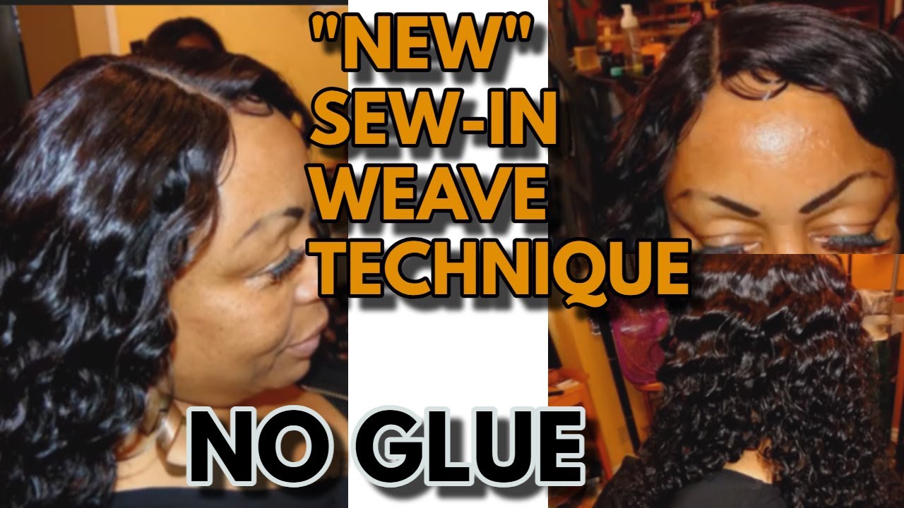Have You Seen This “New” Sew-In Weave Technique “No Glue”?? - YouTube