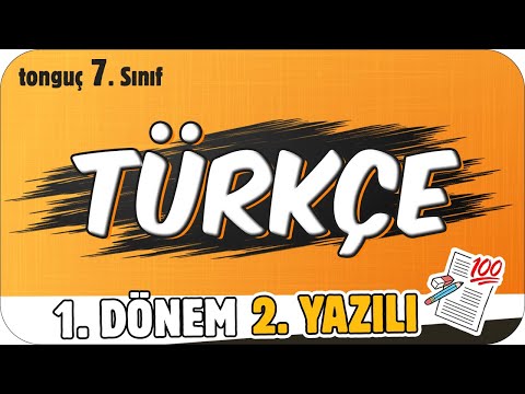 7.Sınıf Türkçe 1.Dönem 2.Yazılıya Hazırlık 📑 #2025