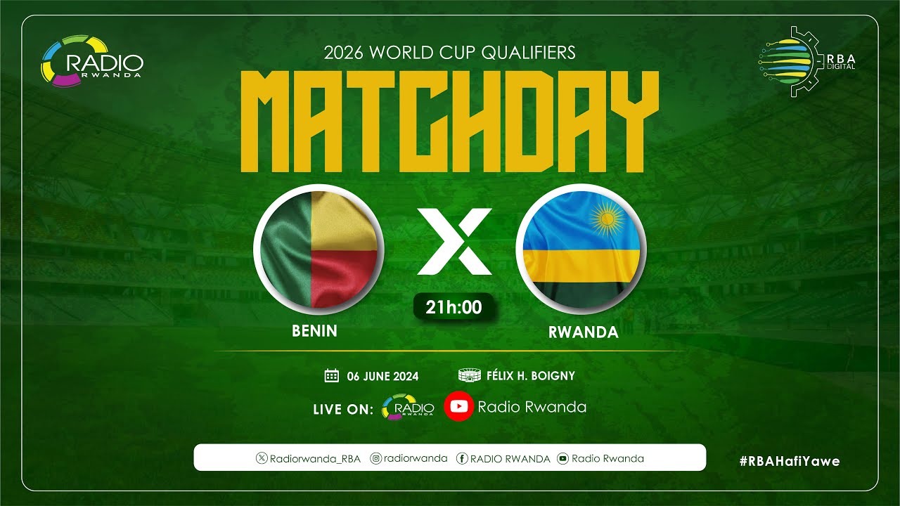 🔴 Benin Vs Rwanda | 2026 World Cup Qualifiers - YouTube