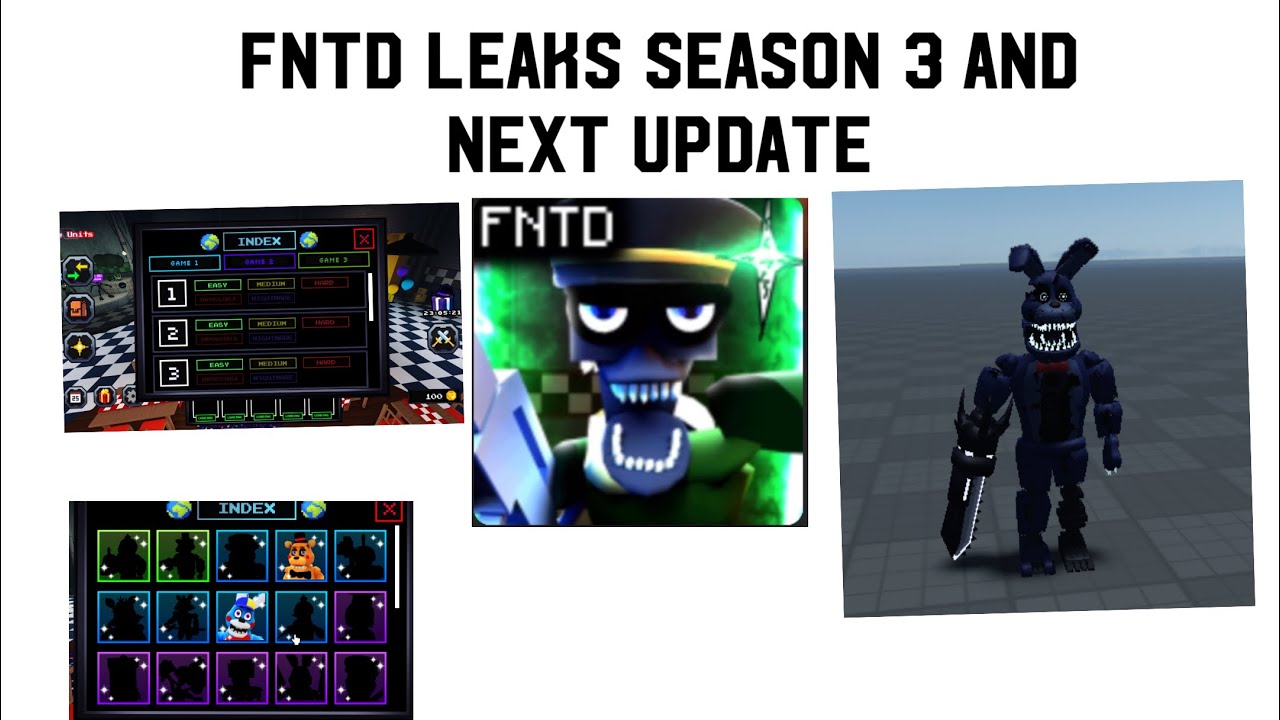Fntd leaks and season 3 + next update leak - YouTube