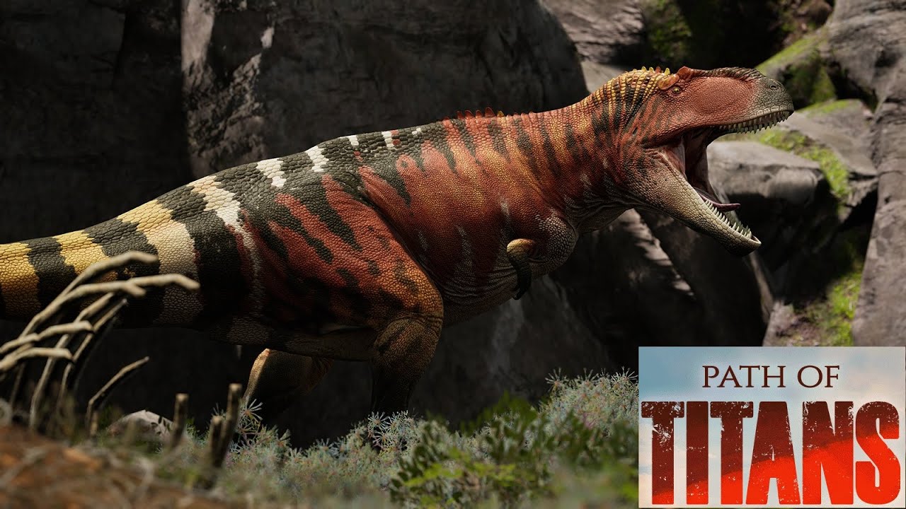 Gameplay de Tyrannotitan Vs Tyannotitan | Path Of Titans | - YouTube