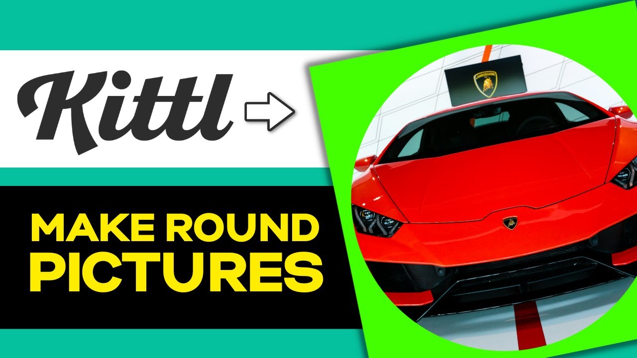 How to Make Pictures Round in Kittl - YouTube