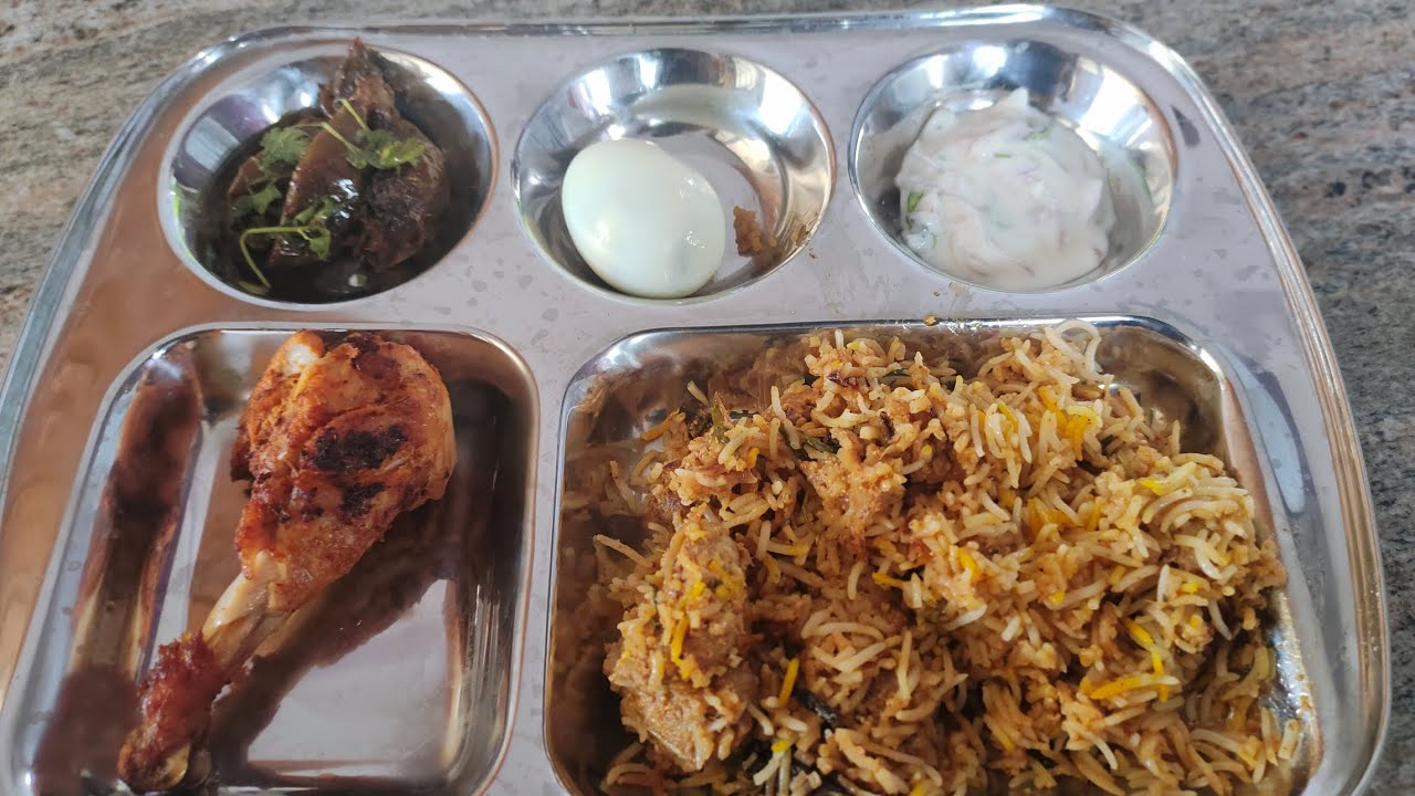 Today's try Hyderabad mutton biryani @foodareatamil - YouTube