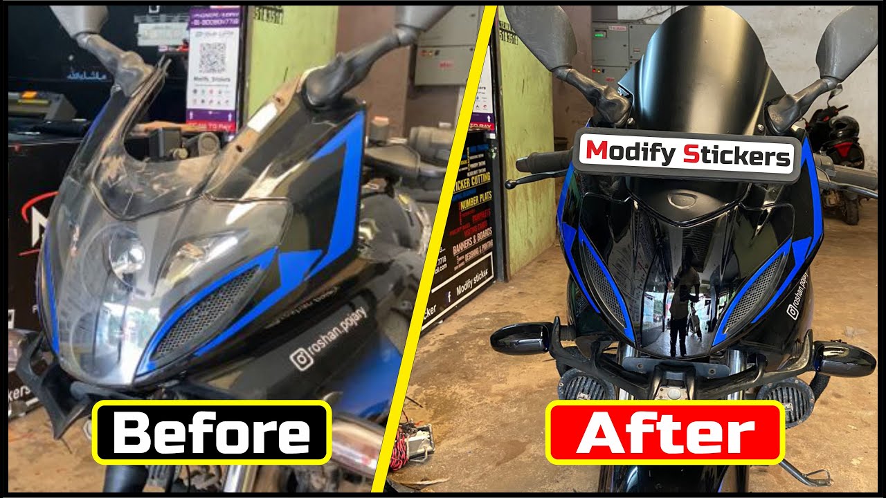 Pulsar 220 modified | Pulsar 220 Headlight Modification @ModifyStickers ...