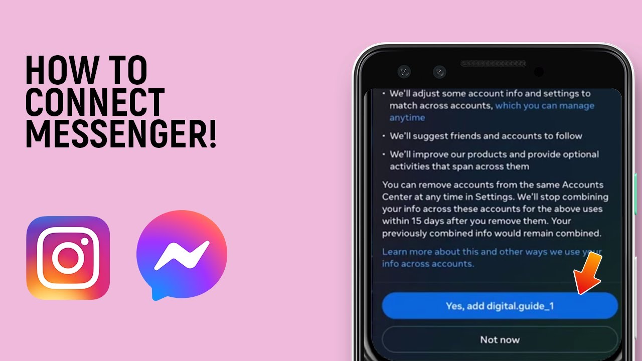 How to Connect Facebook Messenger To Instagram iOS & Android [easy ...
