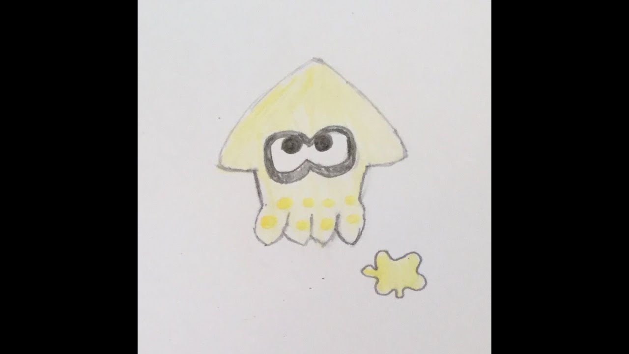 Splatoon: How To Draw A Splatoon Squid - YouTube