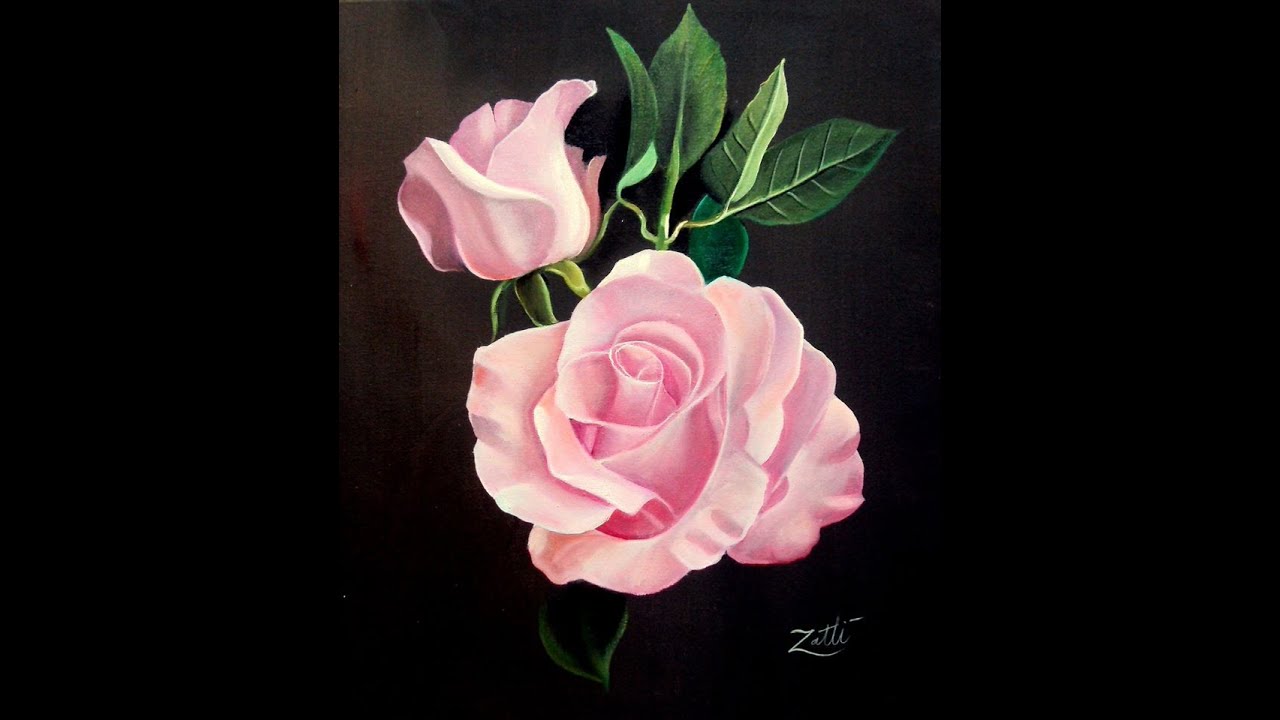 COMO PINTAR ROSAS - YouTube