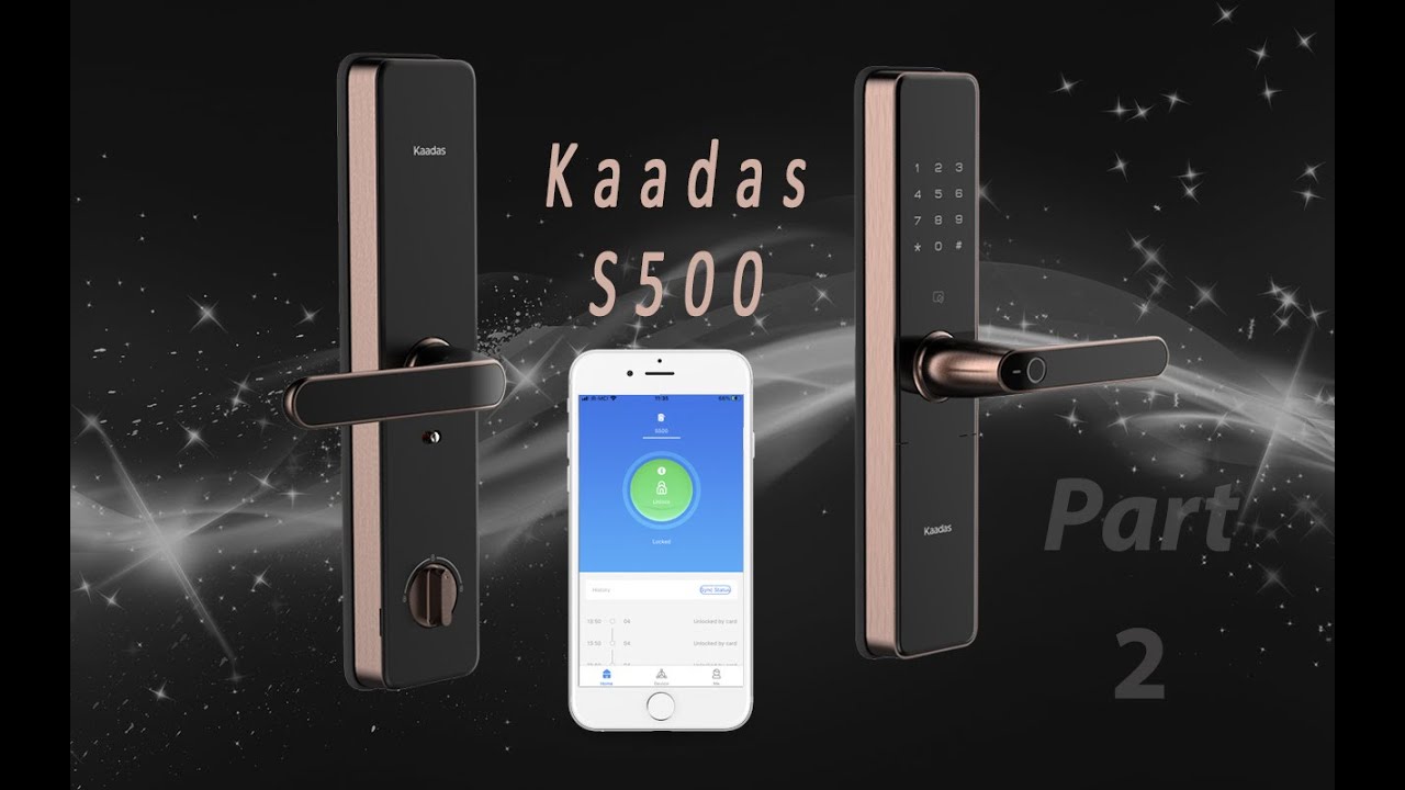 Kaadas App and S500 smart door lock - YouTube