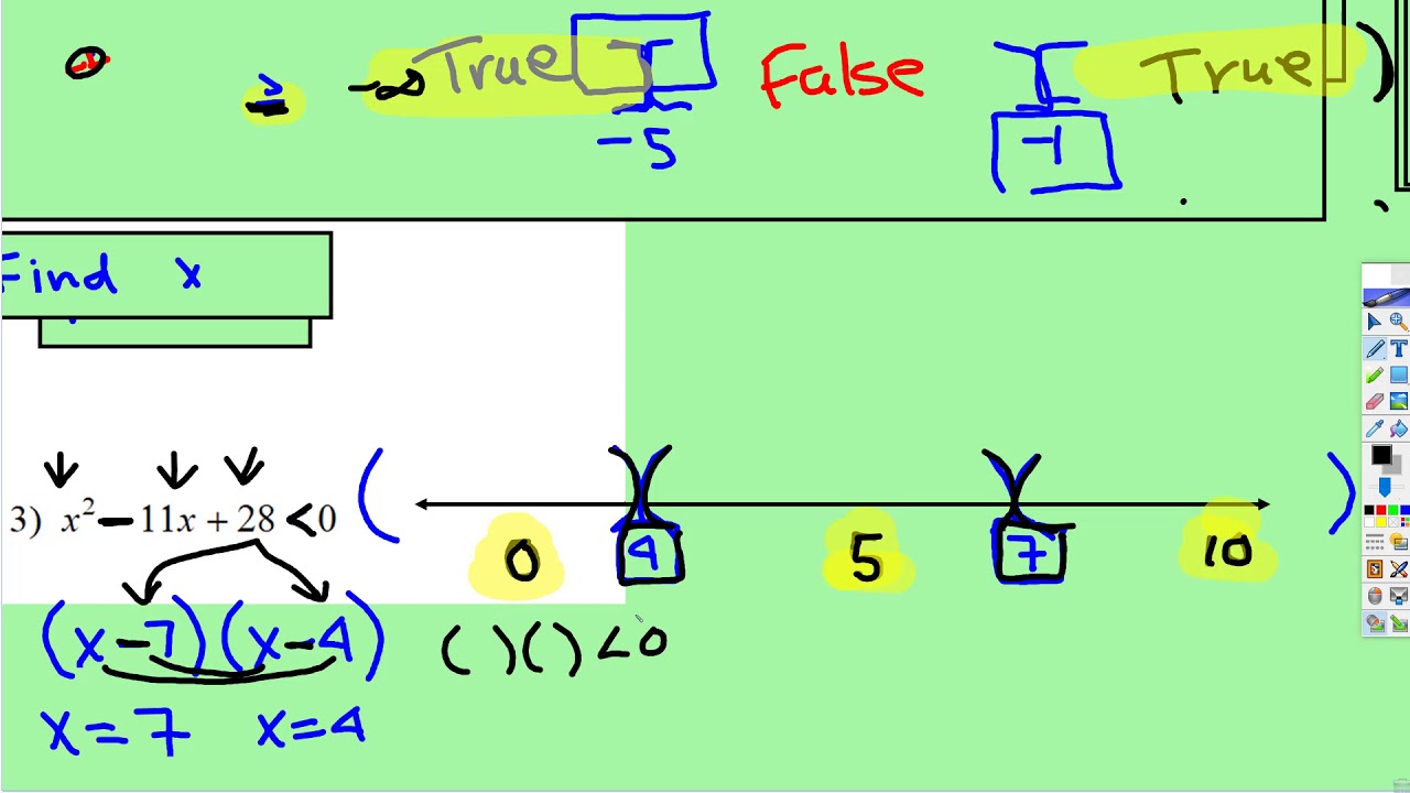 Inequalities: Quadratic and Rational - YouTube