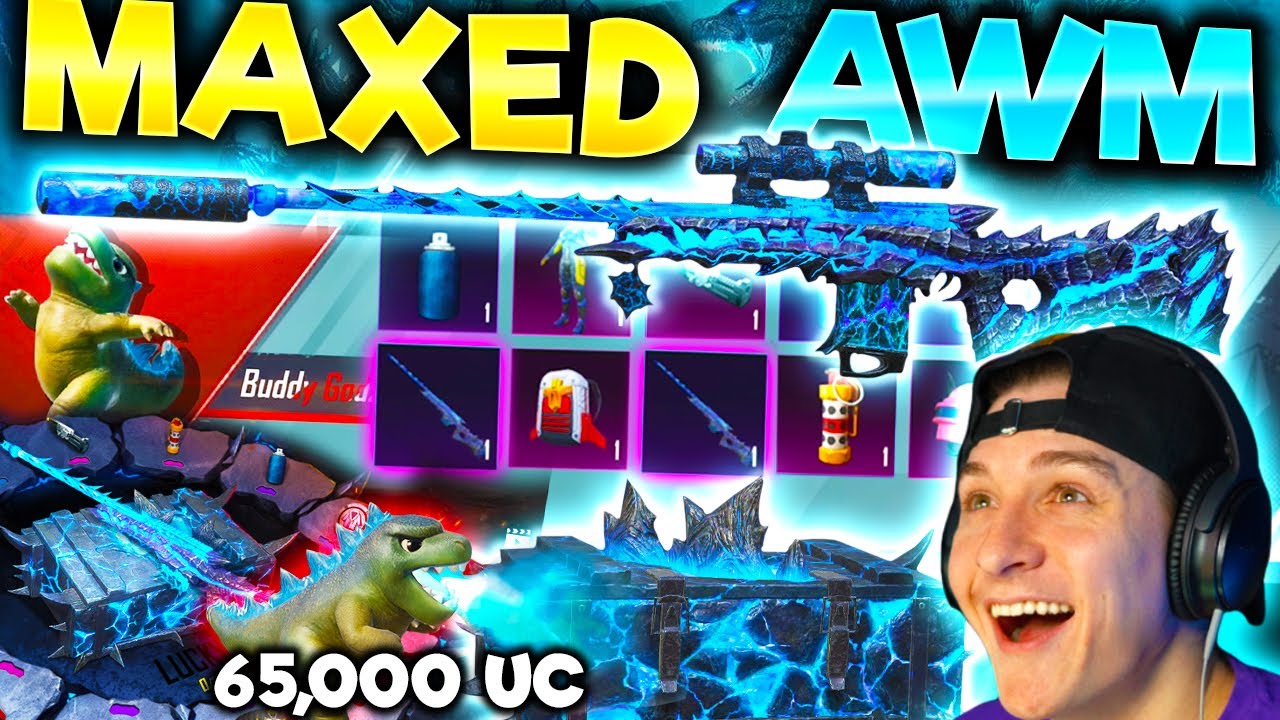 MAXED GODZILLA AWM GUN LAB and PET! (65,000 UC) - YouTube