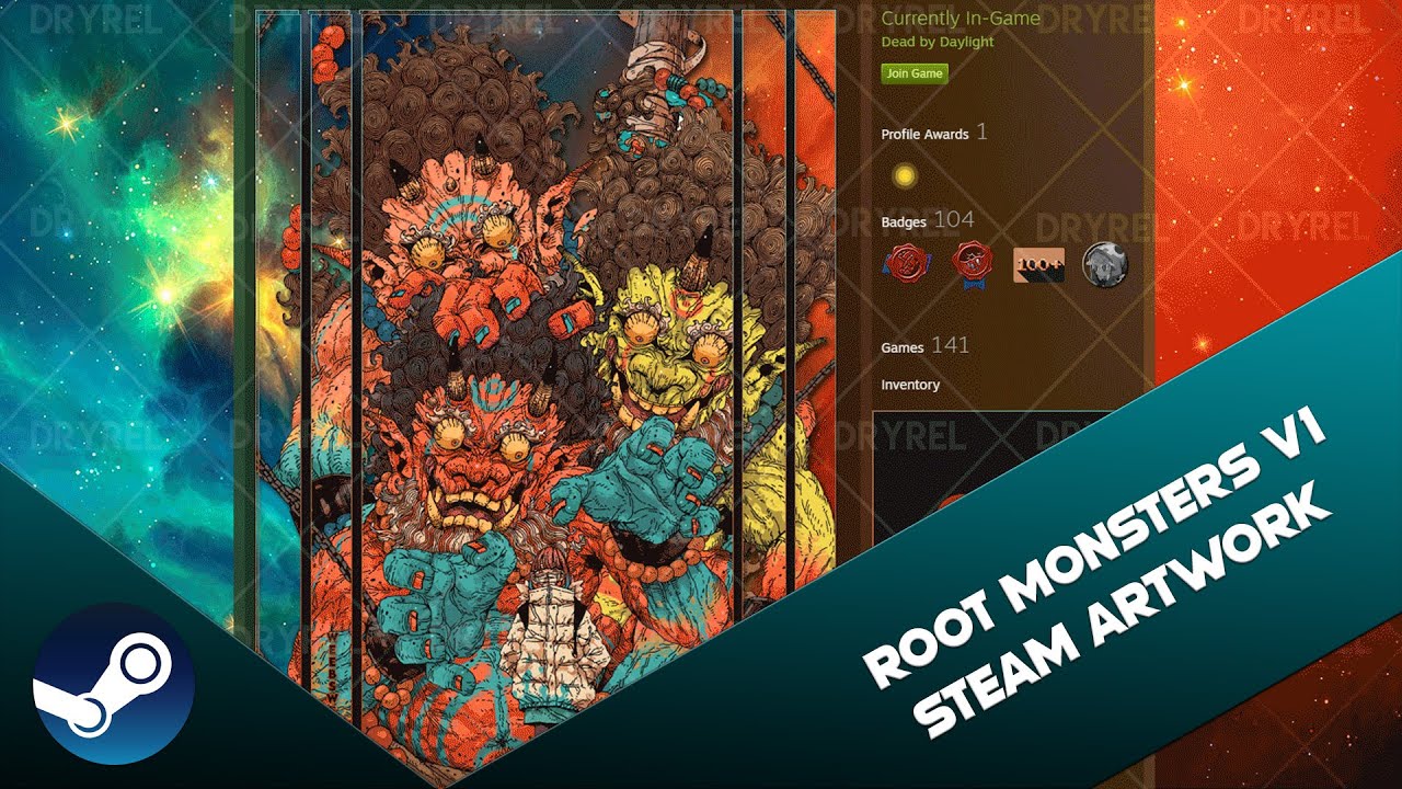 Root Monsters #1 | Animated Steam Artwork Speed Art [DryreL] - YouTube