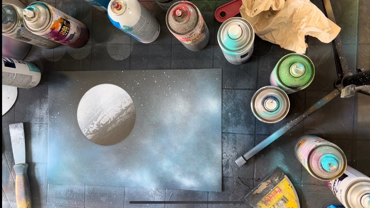 Learn to paint simple spray paint techniques - YouTube