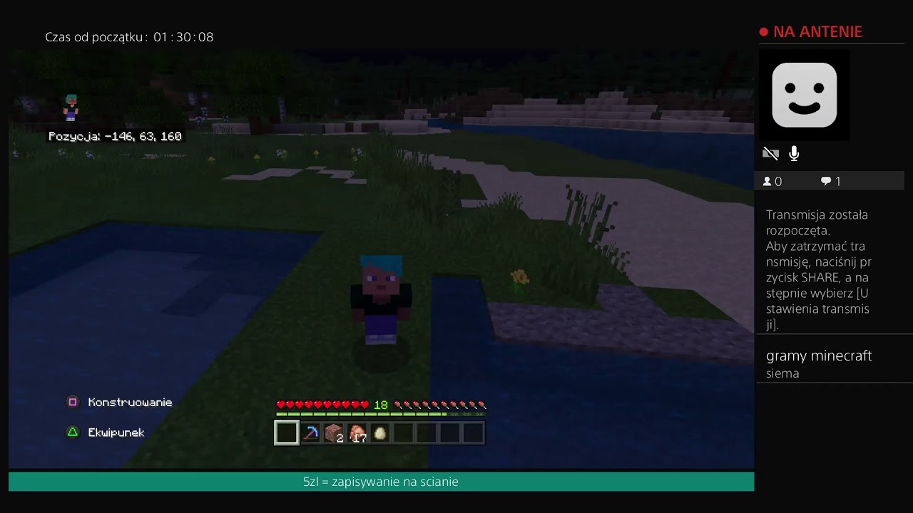 Live na PS4 pro Minecraft - YouTube