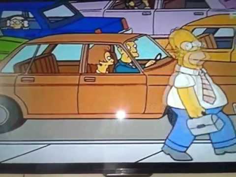Homero caminando al trabajo XD - YouTube