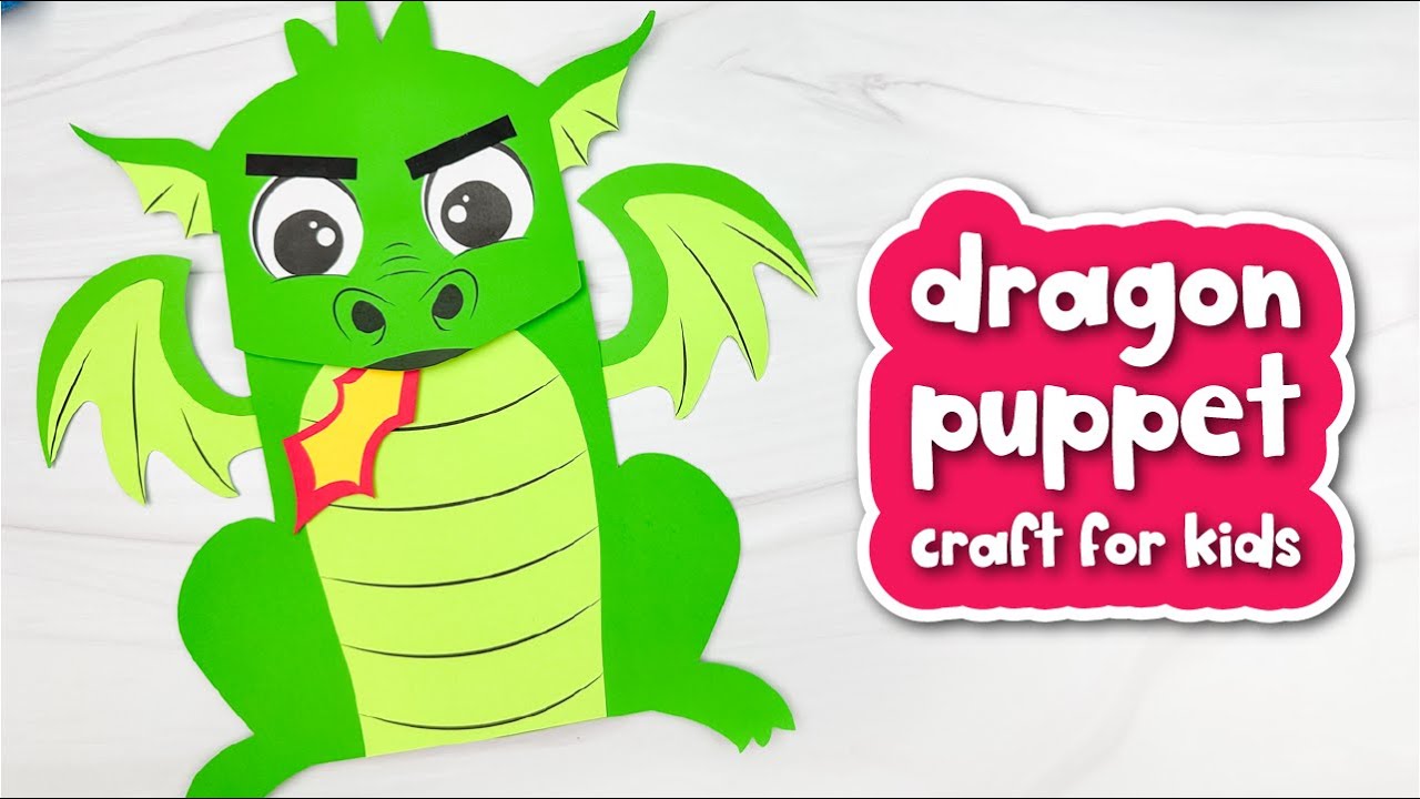 Dragon Puppet Craft For Kids - YouTube