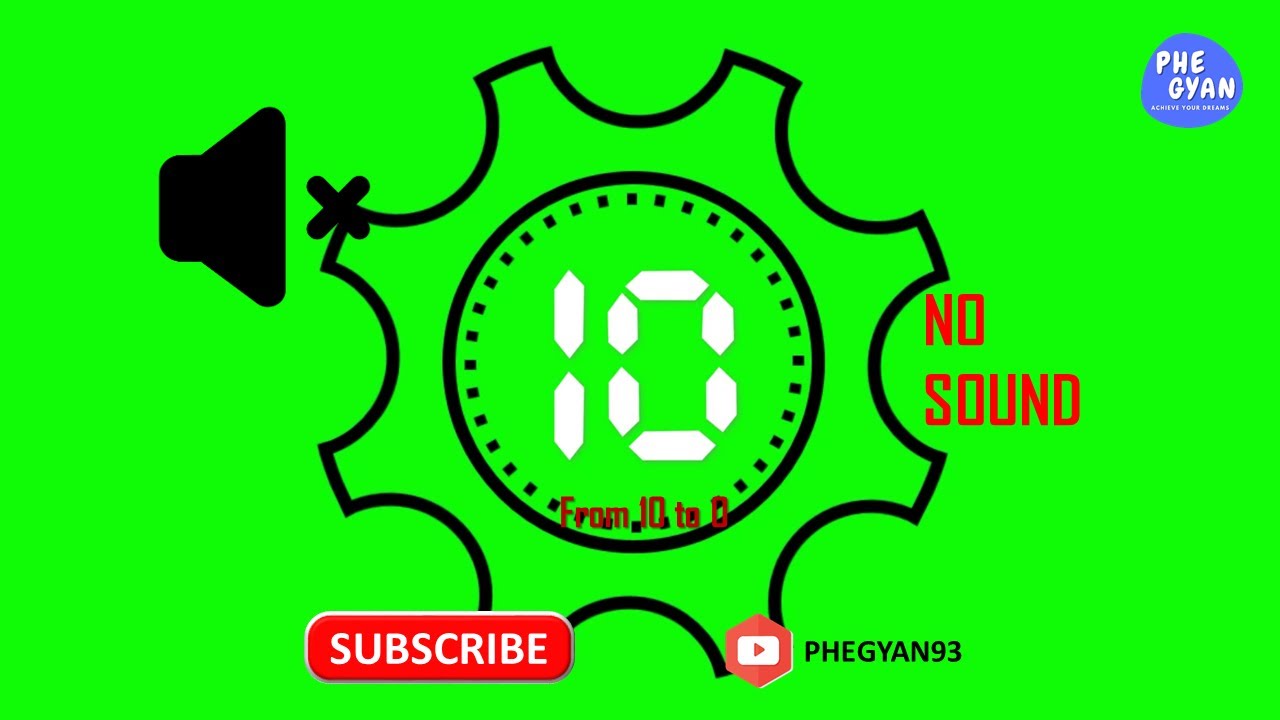 Clock 10 seconds timer with no sound @PHEGYAN93 - YouTube
