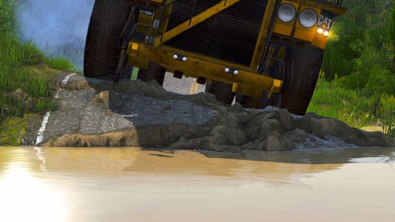 Giant Truck Stuck in Mud - YouTube