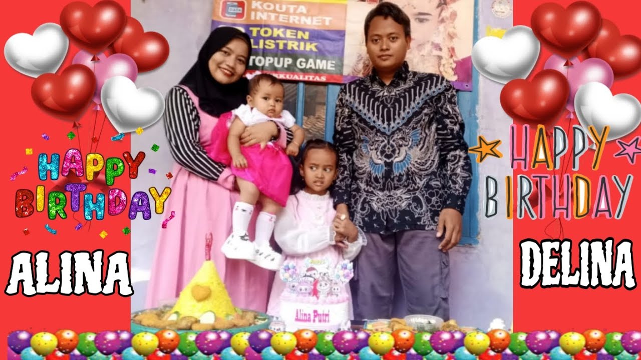 ULANG TAHUN ALINA & DELINA YG KE 1 DAN 5 TAHUN‼️‼️ - YouTube
