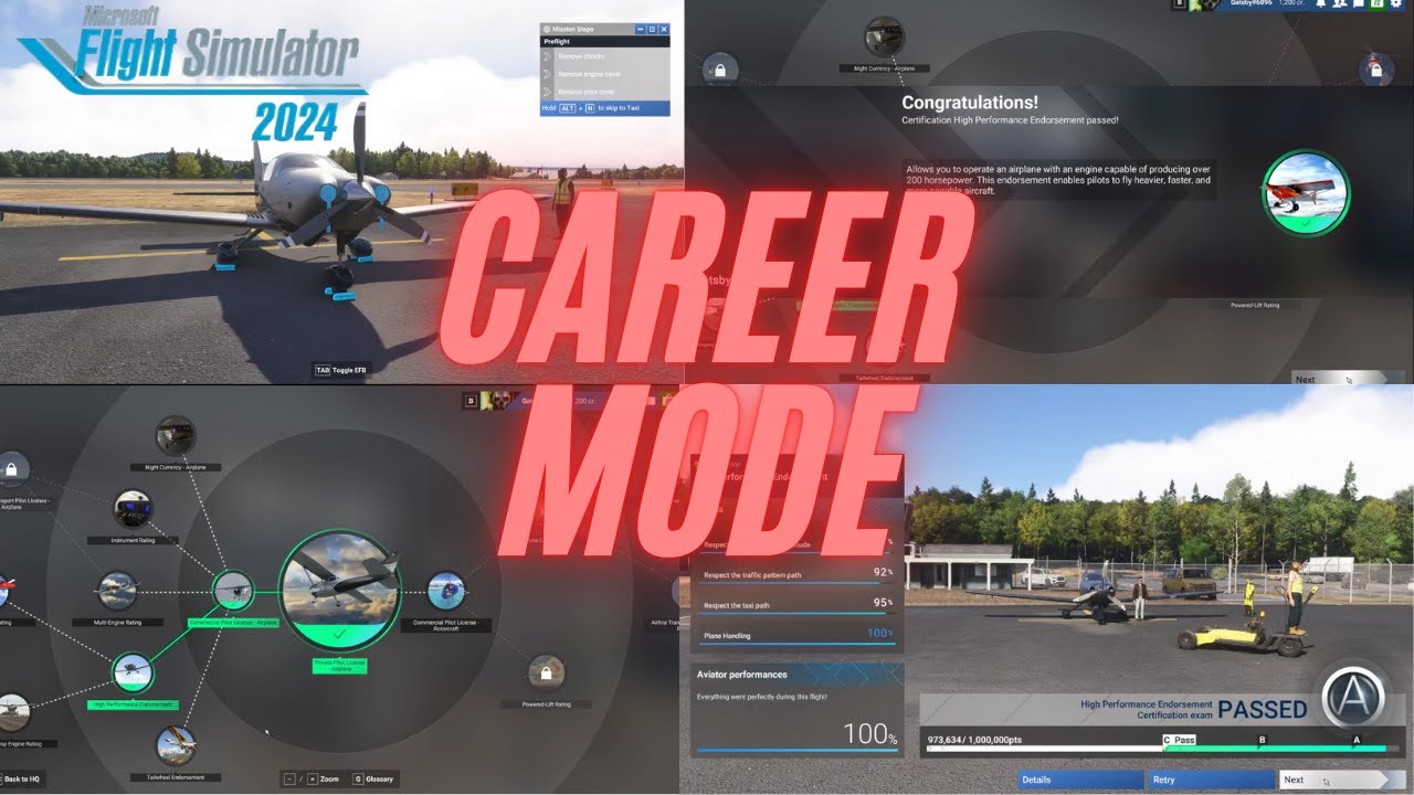 *MSFS 2024* Career Mode! Getting to our High Performance Cert. #msfs2024 - YouTube