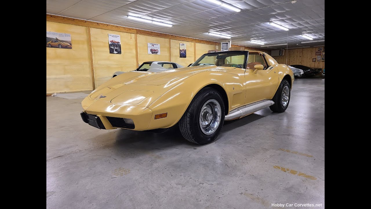1977 Tan Tan Corvette For Sale - YouTube