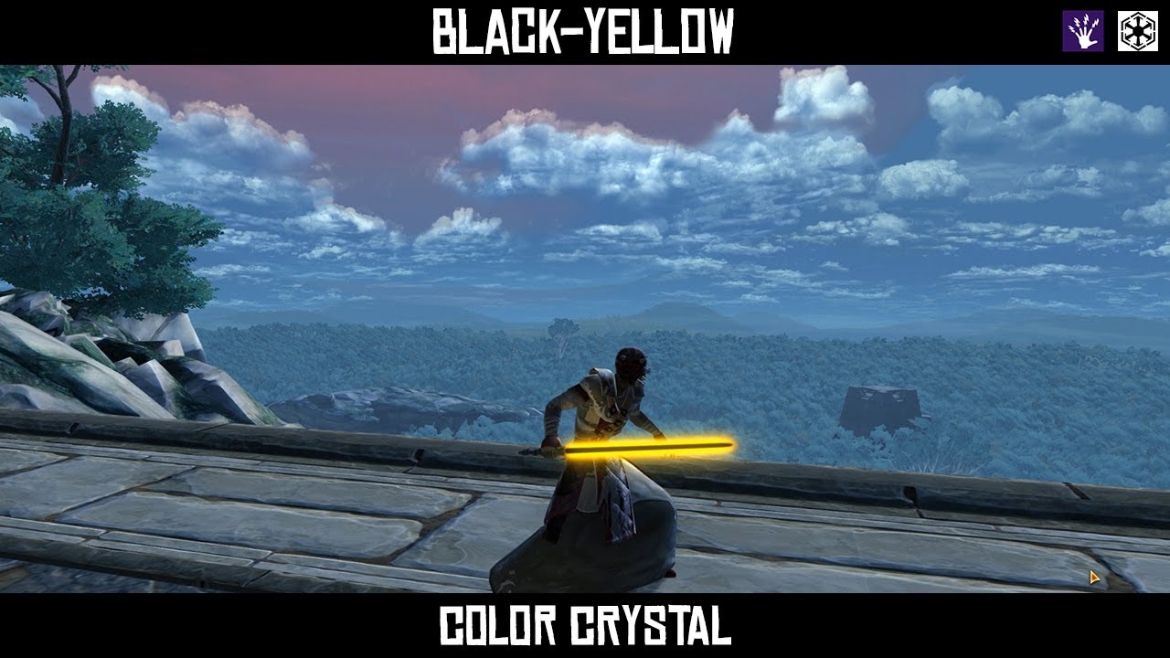 SWTOR Black Yellow Color Crystal Demo - Bloom Enabled - February 2019 ...