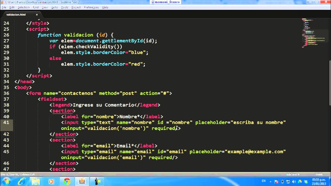 Validación de formularios con HTML5 y checkValidity() - YouTube