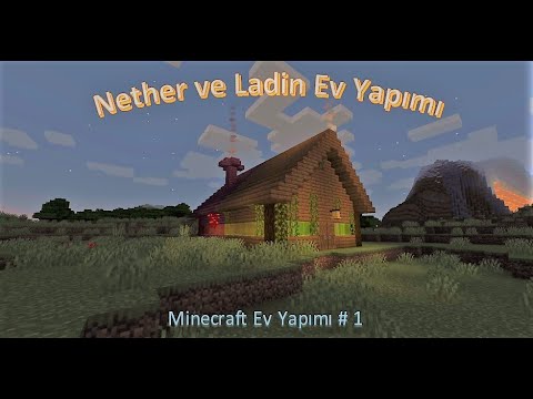 Minecraft Nether ve Ladin Karışık Ev Yapımı. #1 Minecraft Ev Yapımı ...