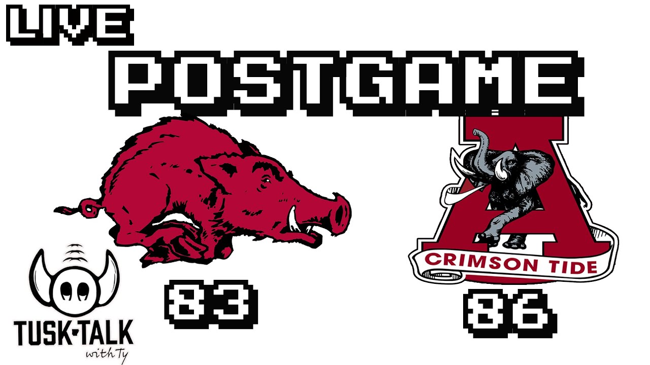 Razorbacks Lose A Close One To The Alabama Crimson Tide - YouTube