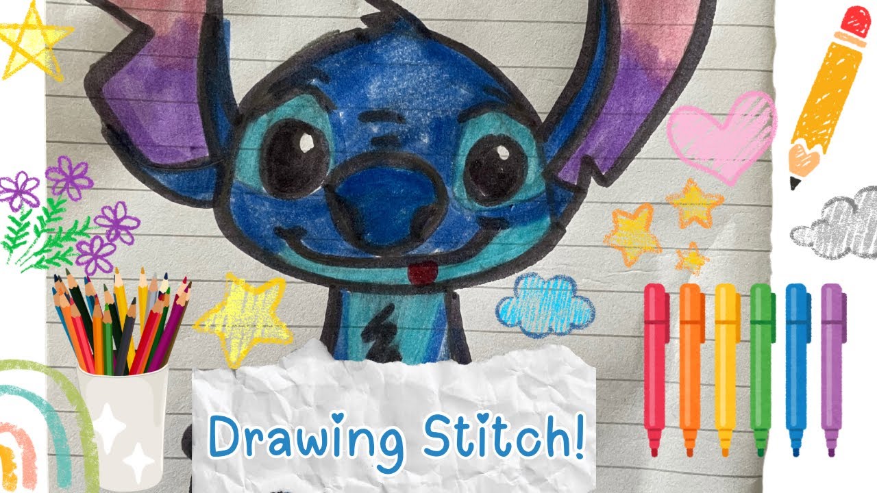 Drawing Stitch (Relax and Watch the Process!) - YouTube