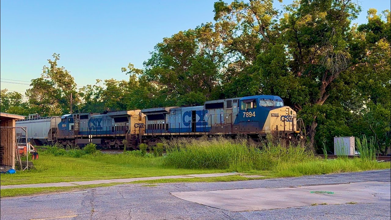 CSX L738-23 with CSXT CW40-8 7894 leading with a RL K5LA on 06/23/2025 - YouTube