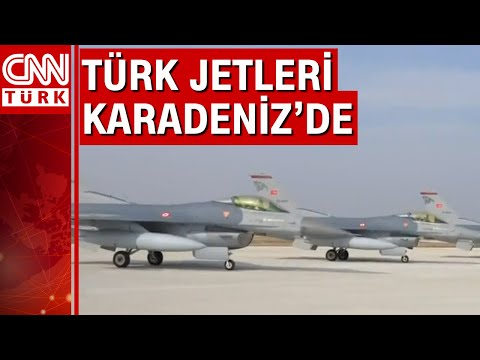 F-16'lar Karadeniz'de yüksek irtifa eğitimi yaptı