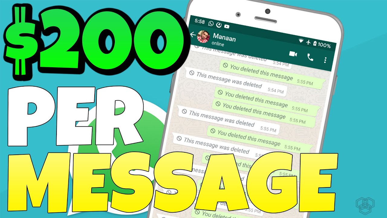 Earn $200 Per FREE Message You Send (Make Money Online 2023) - YouTube