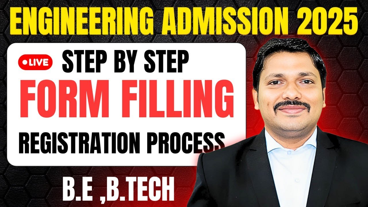 LIVE FORM FILLING STEP BY STEP FOR BE BTECH- ENGINEERING ADMISSION CAP ...