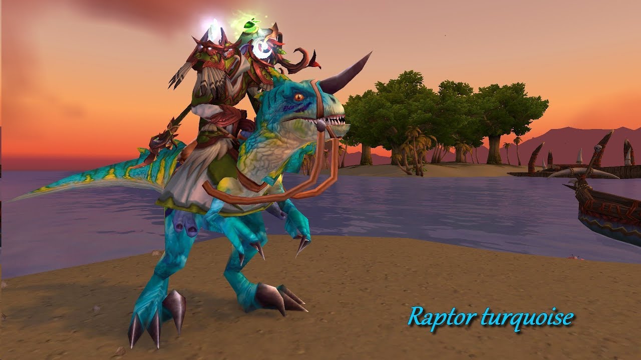 Elite monture wow Raptor turquoise - YouTube