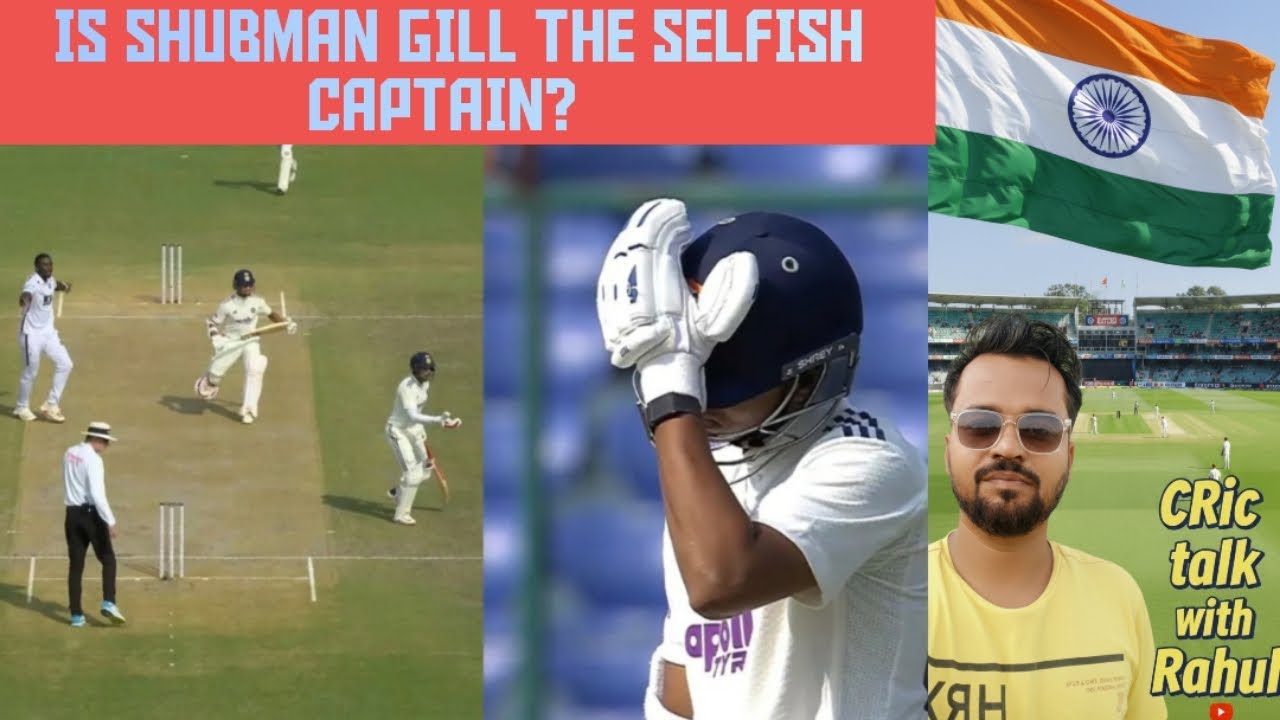 "Why Everyone Is Calling Shubman Gill a Selfish Captain!"🏏🏏#cricket # ...