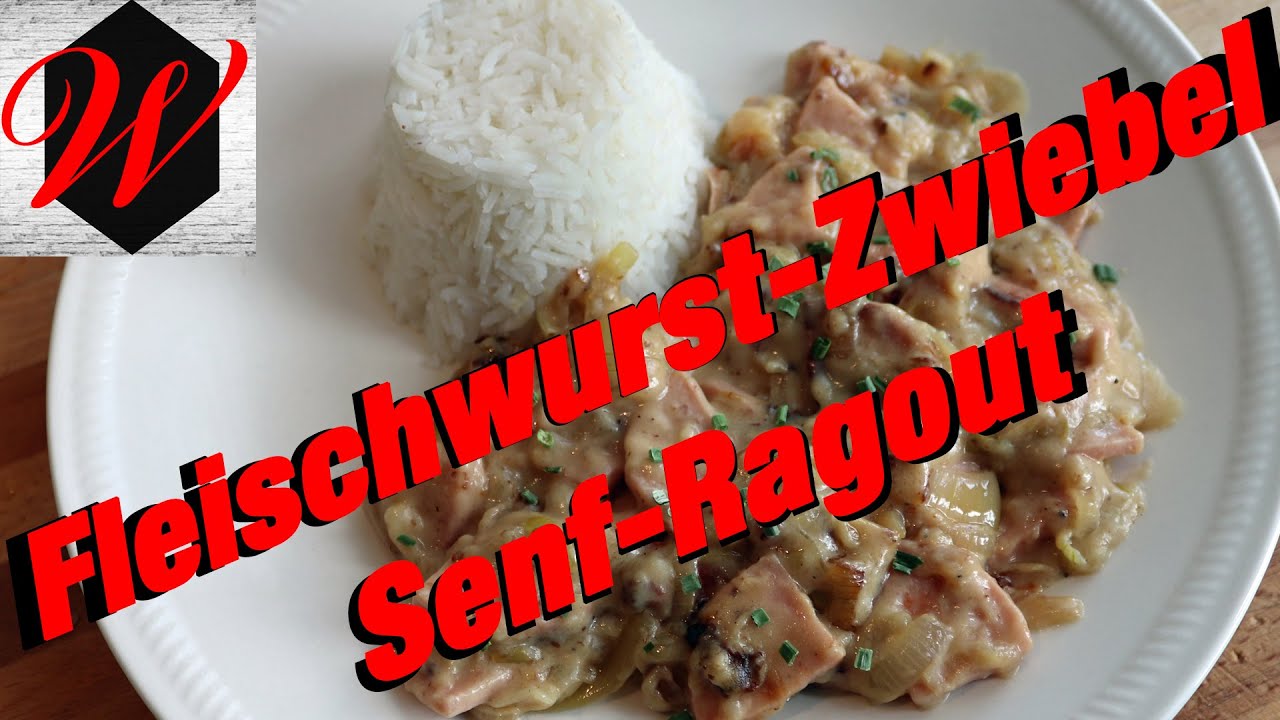 Fleischwurst-Zwiebel-Senf-Ragout schnell und lecker // 4k Video ...