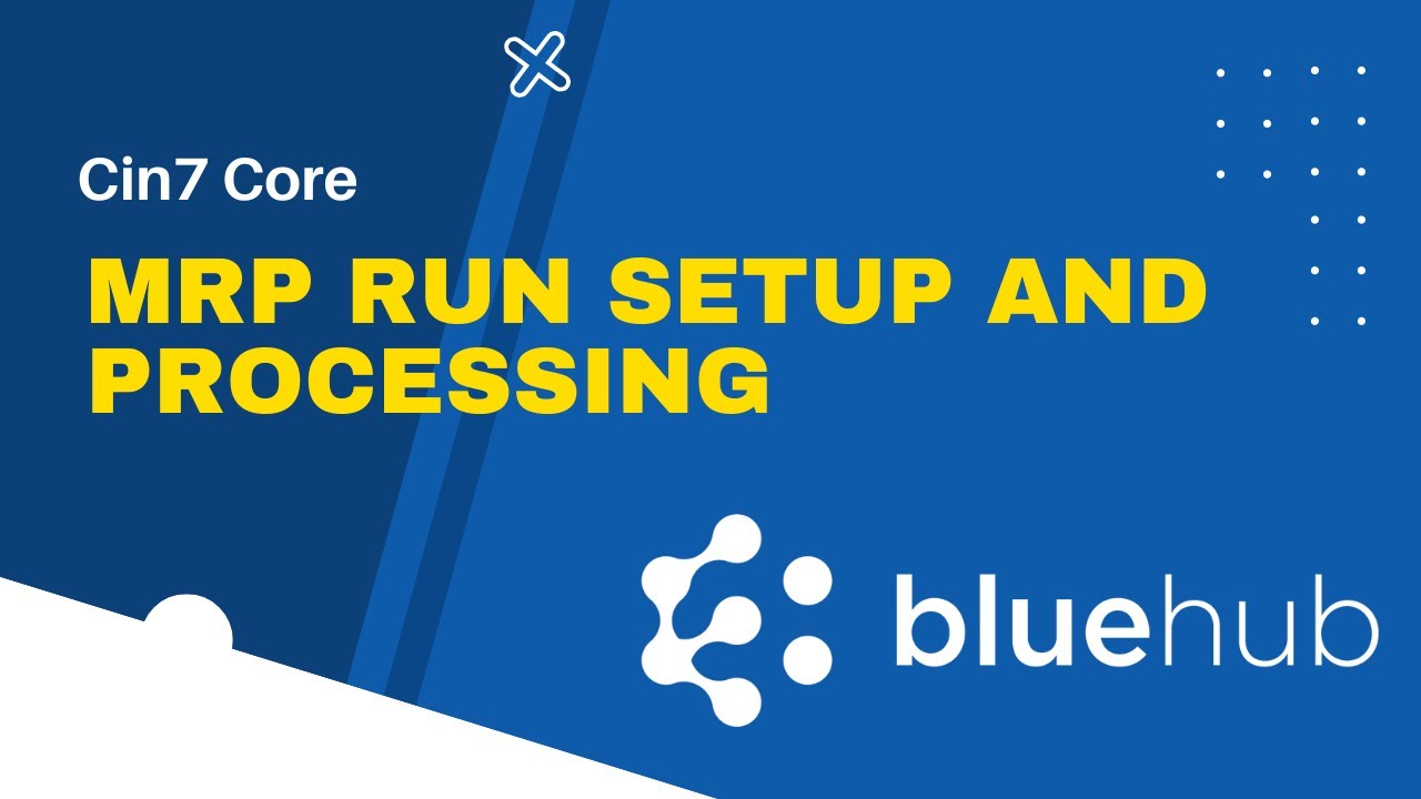 Cin7 Core - MRP Run setup and processing - YouTube