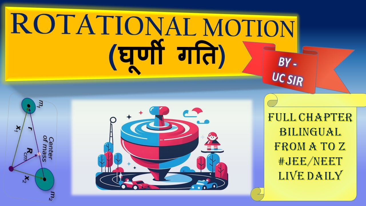 ⚙️ Rotational Motion घूर्णी गति #08 |Equation of Rotational Motion Explained Bilingual | By UC ...